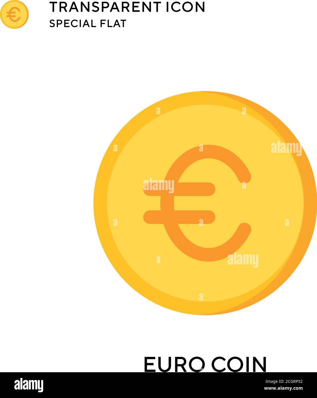 Stack of one euro coins Stock Vector Images - Alamy