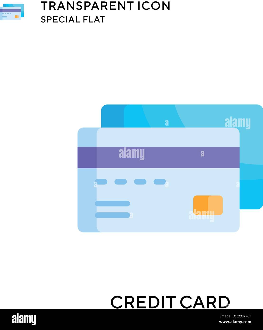 Credit card vector icon. Flat style illustration. EPS 10 vector Stock ...