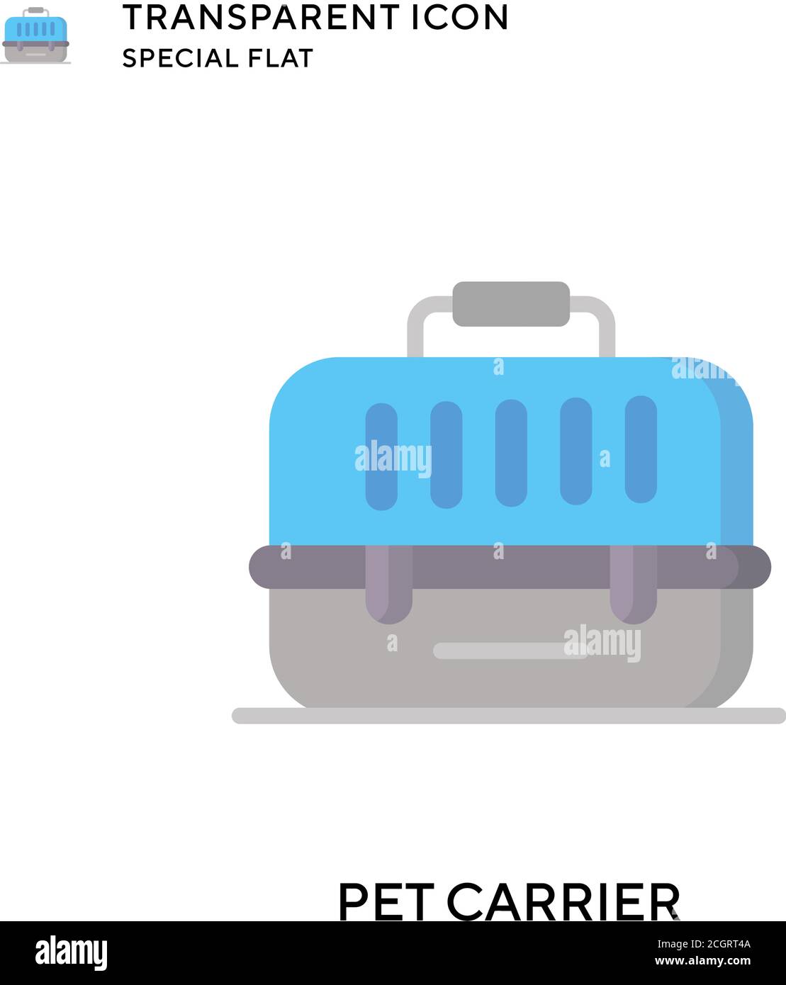 Pet carrier vector icon. Flat style illustration. EPS 10 vector Stock ...