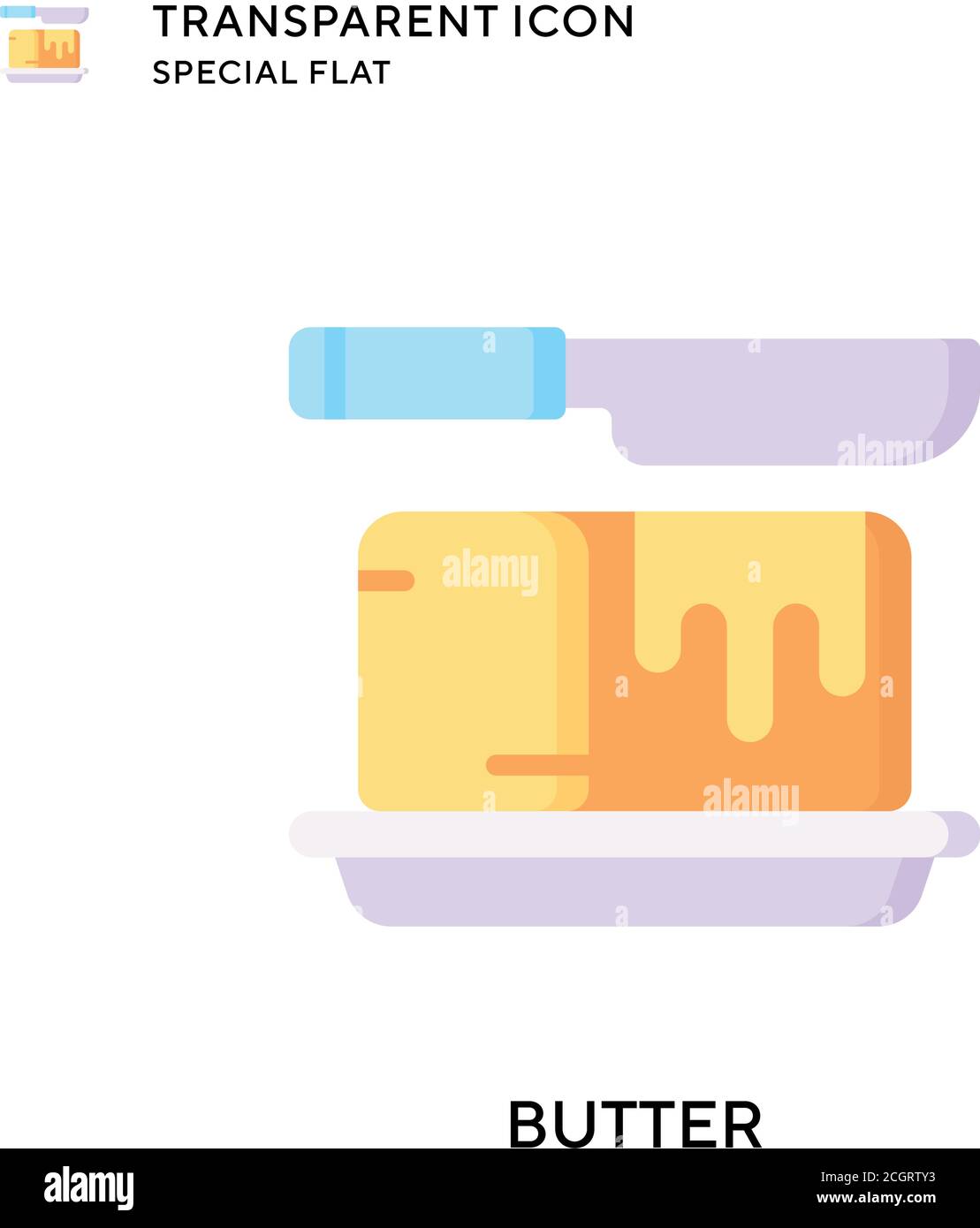 Butter vector icon. Flat style illustration. EPS 10 vector Stock Vector ...