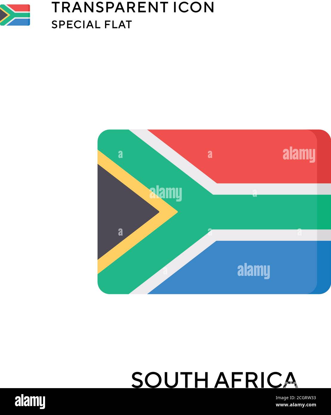 South africa vector icon. Flat style illustration. EPS 10 vector Stock ...