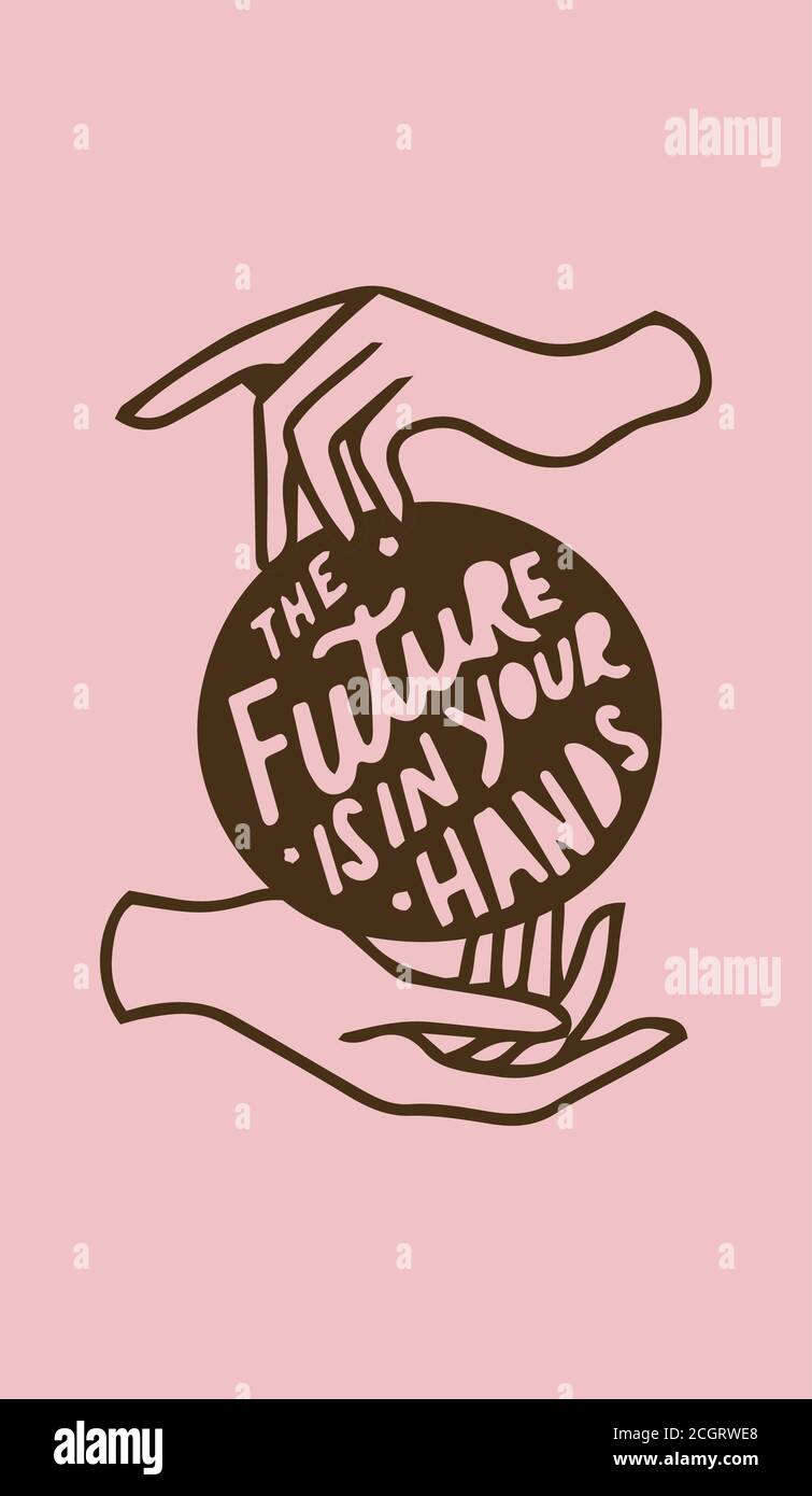 the future is in your hands, background - template design for poster ...