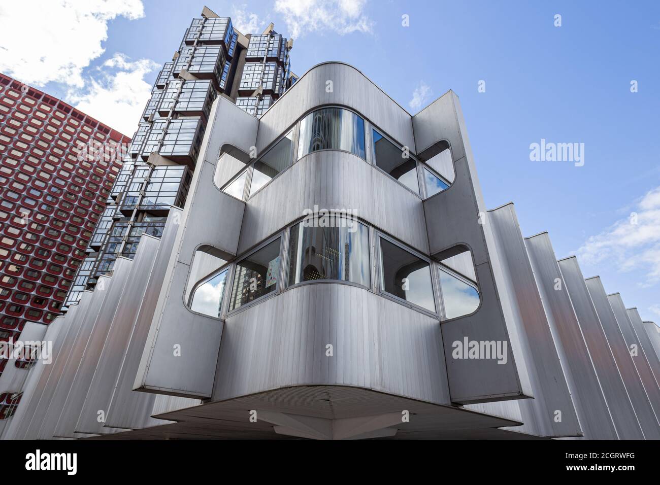 front de seine Paris. High-rise buildings along the river Seine in ...