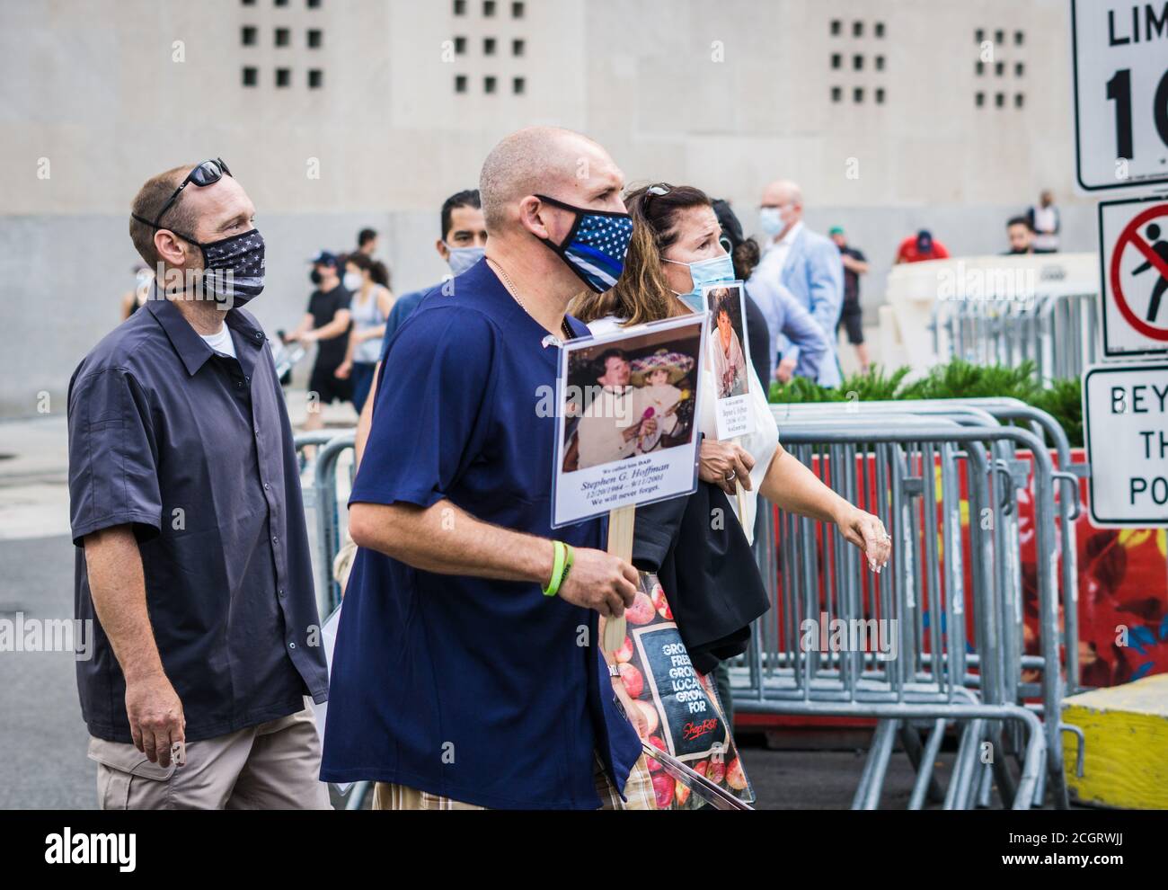 Family, friends and members of services of first responders attend 9/11 ...