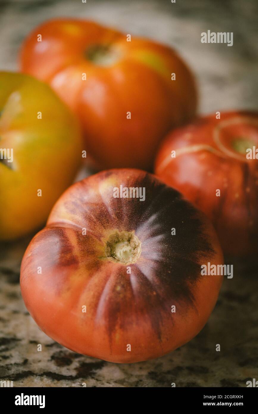Colorful Heirloom Tomatoes Stock Photo - Alamy