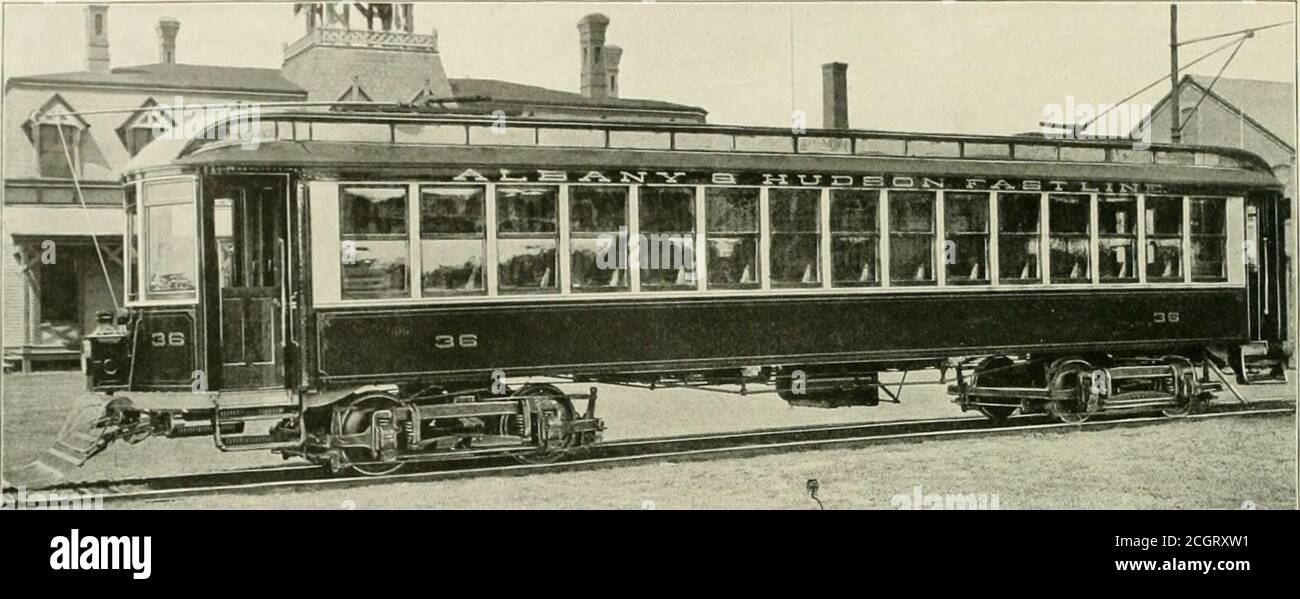 . The street railway review . IEW. [Vol. X, No. lo. NEW CARS FOR ALBANY ...