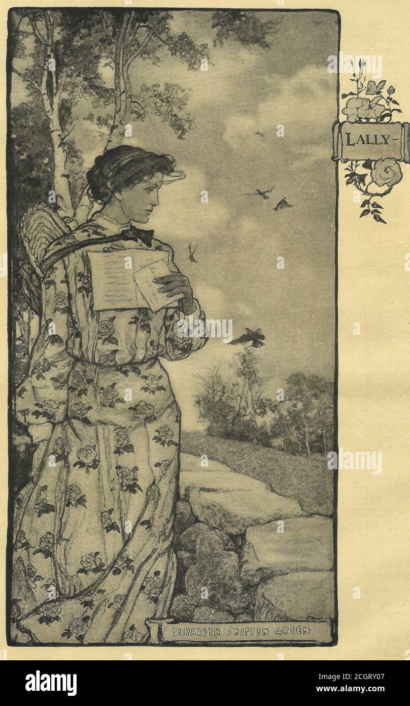 Portrait of Lally, a fictional character in Harper's Monthly by ...