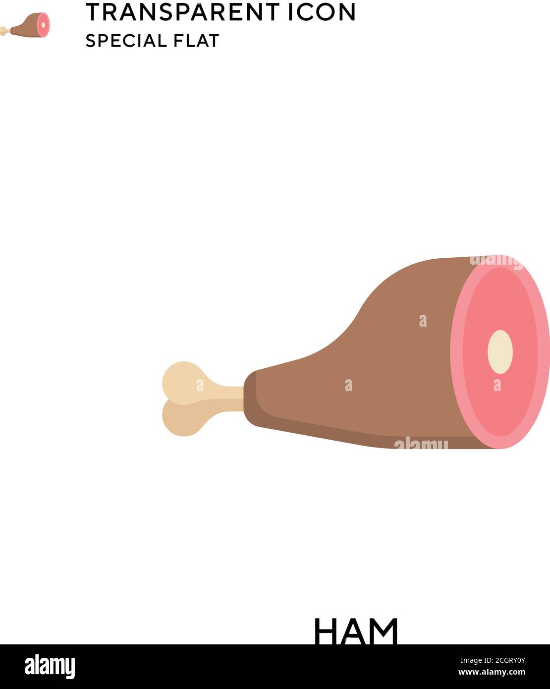 Honey glazed ham Stock Vector Images - Alamy