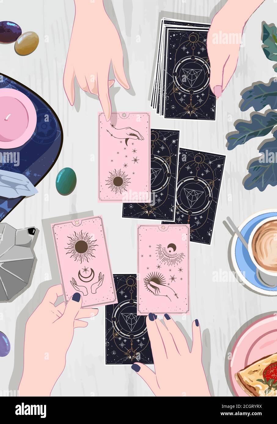 Palmistry guide hi-res stock photography and images - Alamy