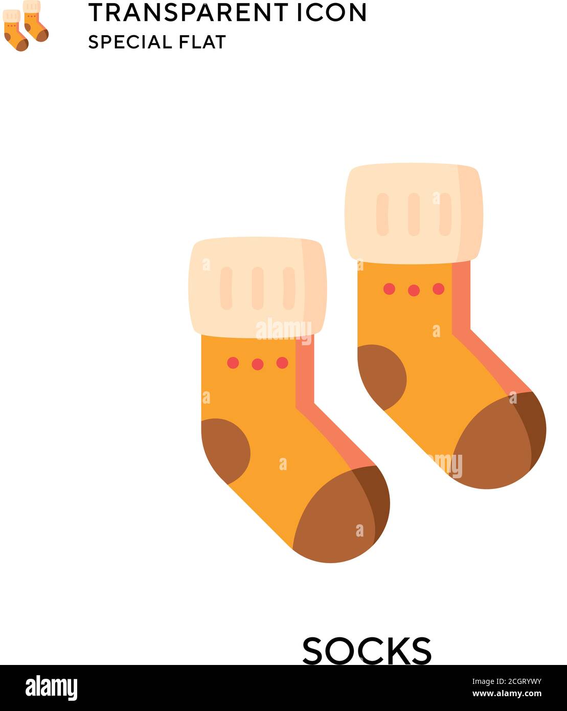 Socks vector icon. Flat style illustration. EPS 10 vector Stock Vector ...