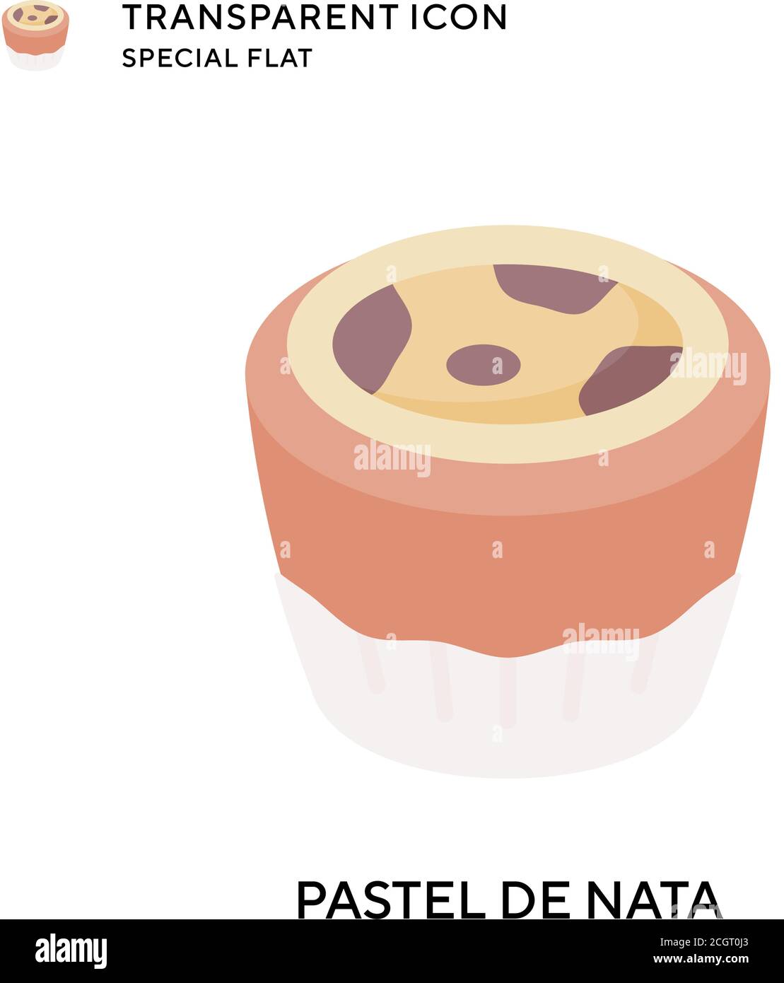 Typical portuguese egg tart pastel Stock Vector Images - Alamy