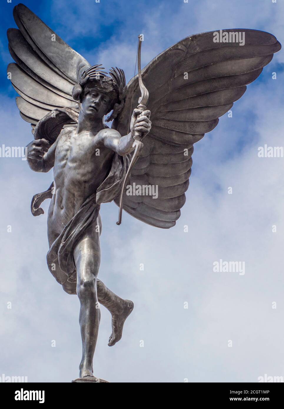 Statue of Anteros, mistakenly called Eros (his brother), in Piccadilly ...
