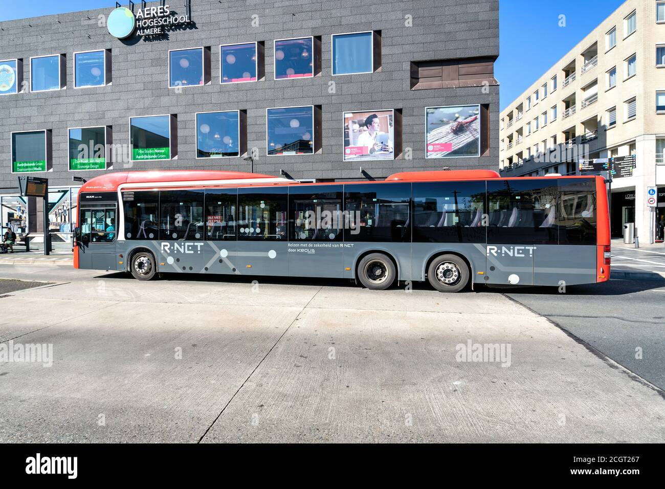 Keolis R-net MAN Lion’s City bus in Almere, The Netherlands Stock Photo ...
