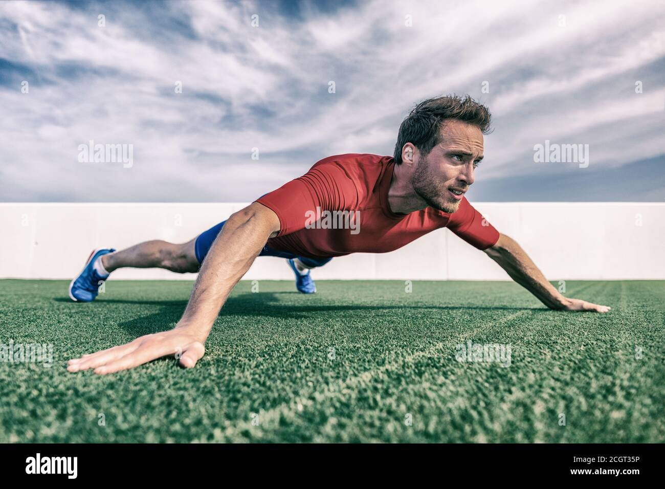 Pushup variation hi-res stock photography and images - Alamy