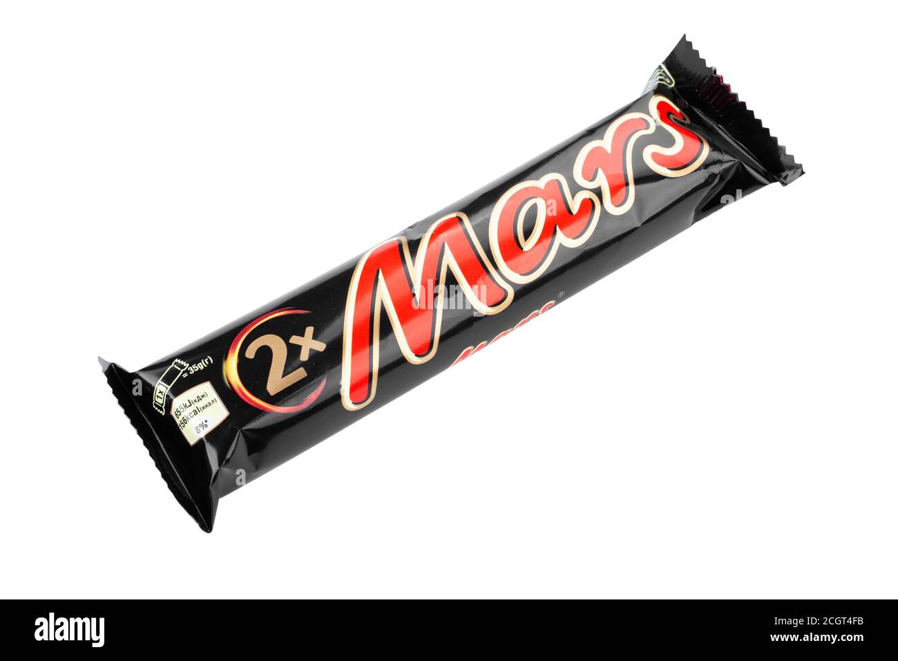 Ukraine, Kyiv - March 29. 2018: Mars chocolate bar isolated on white ...