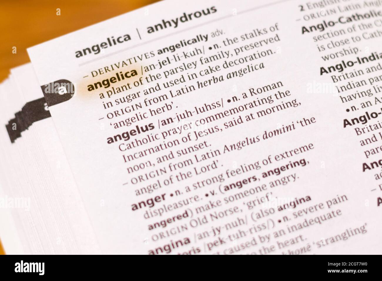 Angelica page hi-res stock photography and images - Alamy