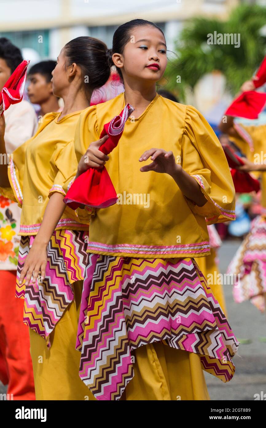 Festival dancers in Roxas City Stock Photo - Alamy