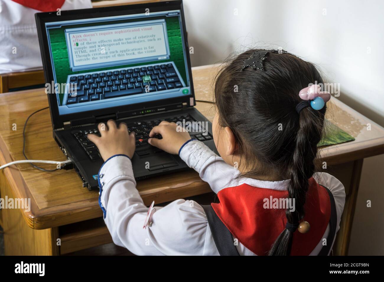 Kim Jong Un Looking At Computer