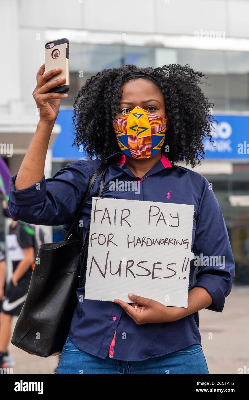 Nhs nurses day protest hi-res stock photography and images - Alamy