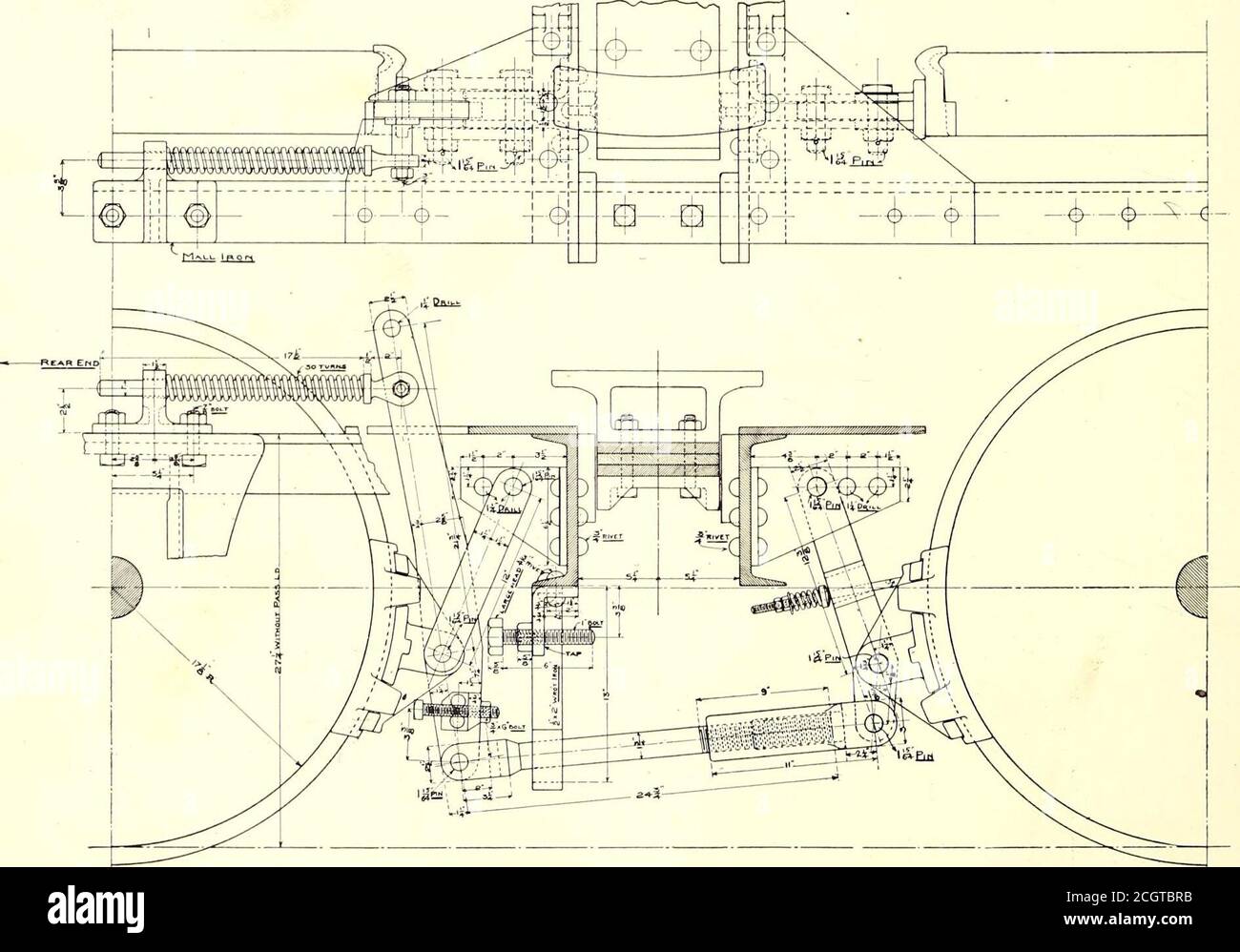 . The Street railway journal . CROSS SECTION OF SHOE AND HANGER. SIDE ...