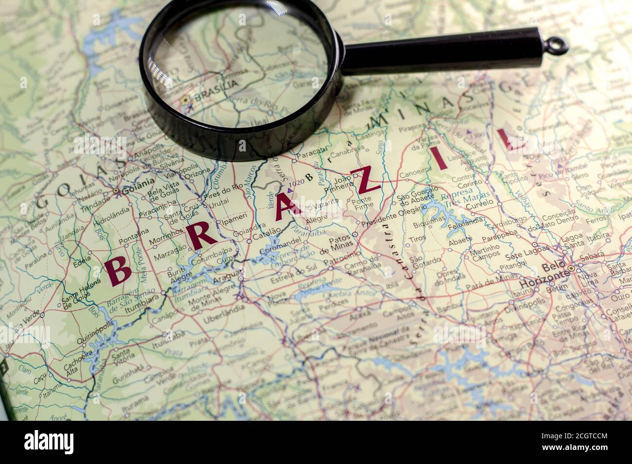 Brazil politic map hi-res stock photography and images - Alamy