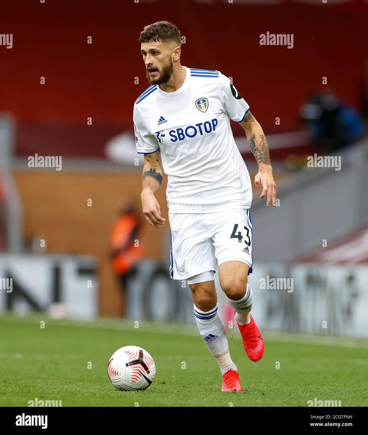 Leeds United's Mateusz Klich in action during the Premier League match ...