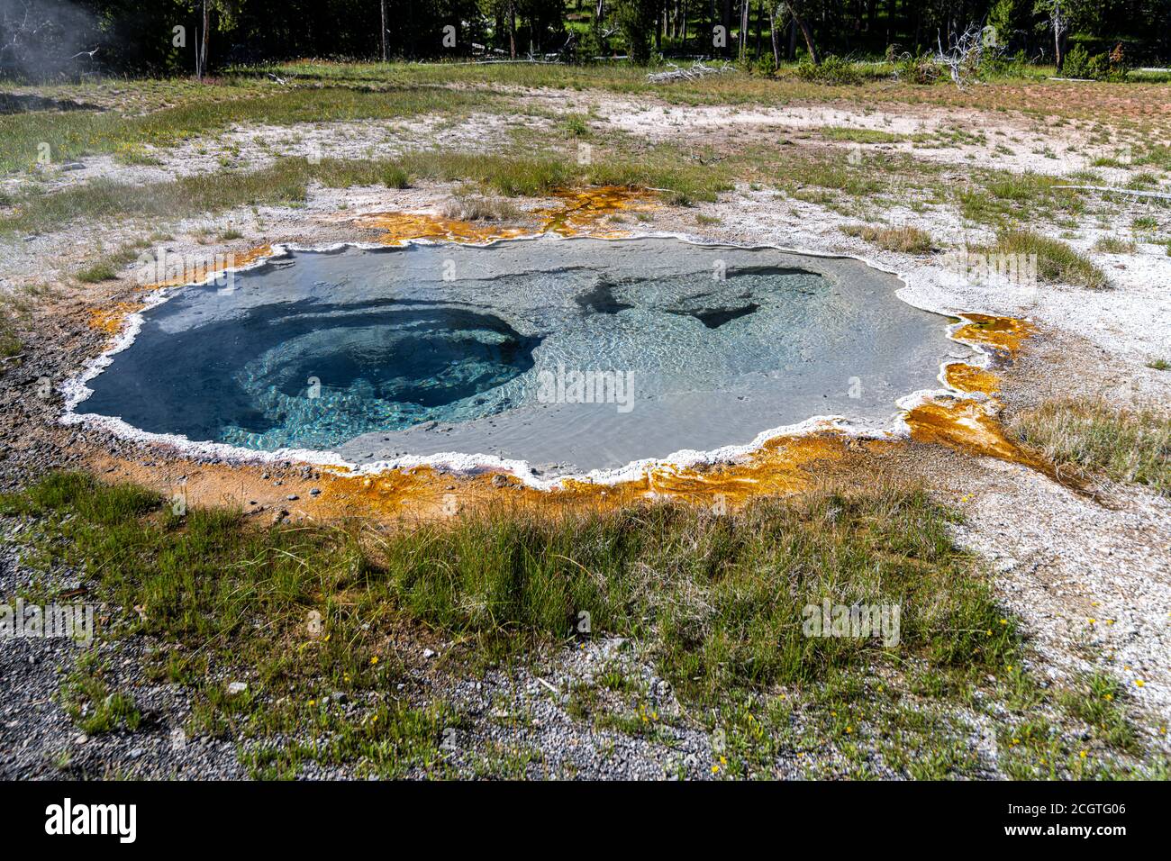 Shield Spring, Upper Geyser Basin, Yellowstone National Park Stock ...