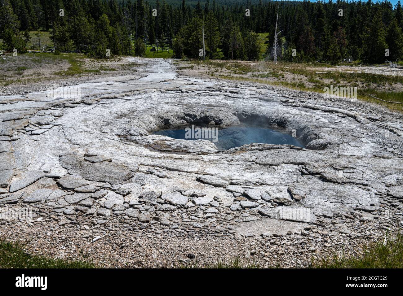 Spa Geyser, Upper Geyser Basin, Yellowstone National Park Stock Photo ...