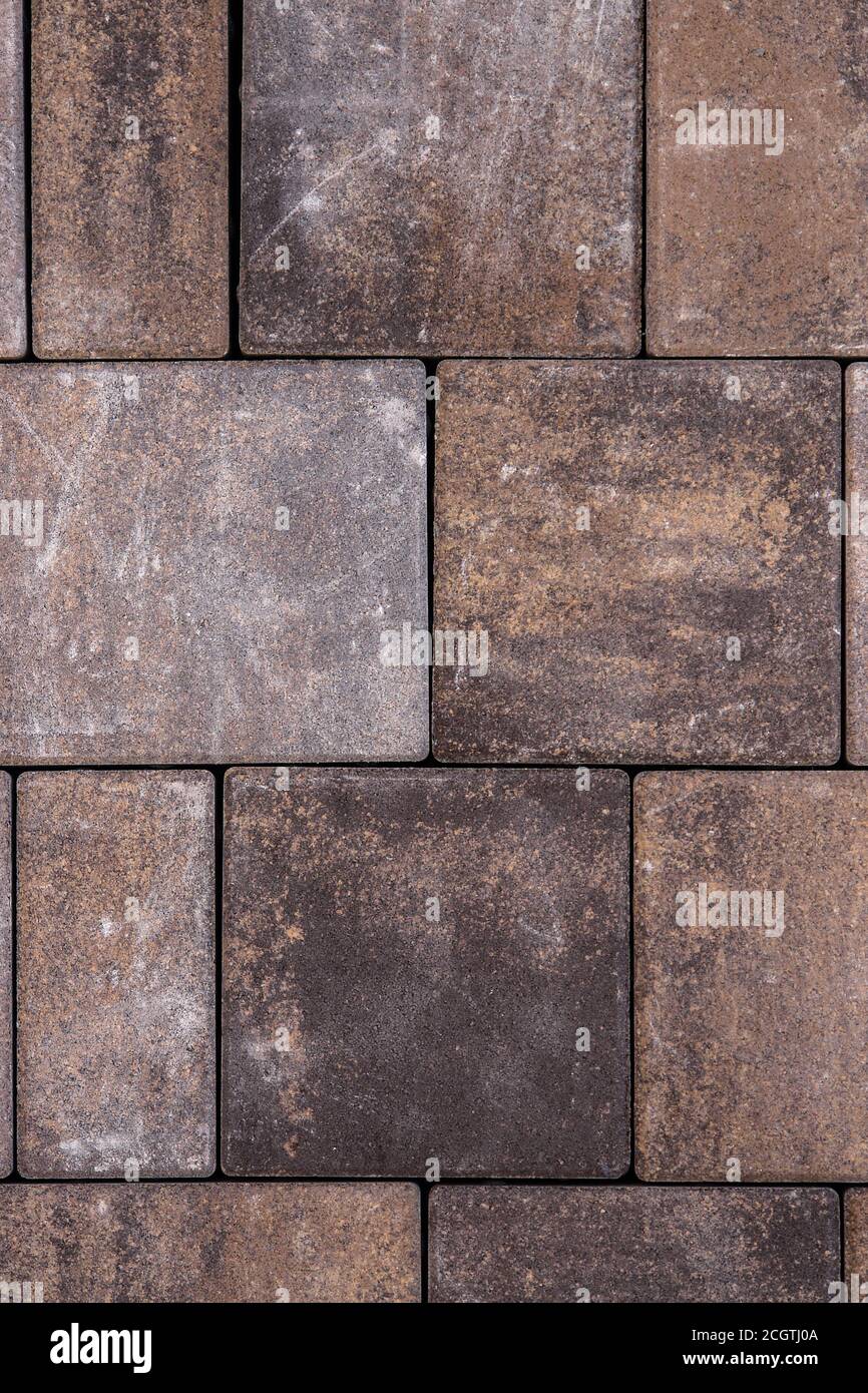 Paving stones on market. Paving slabs background Stock Photo - Alamy