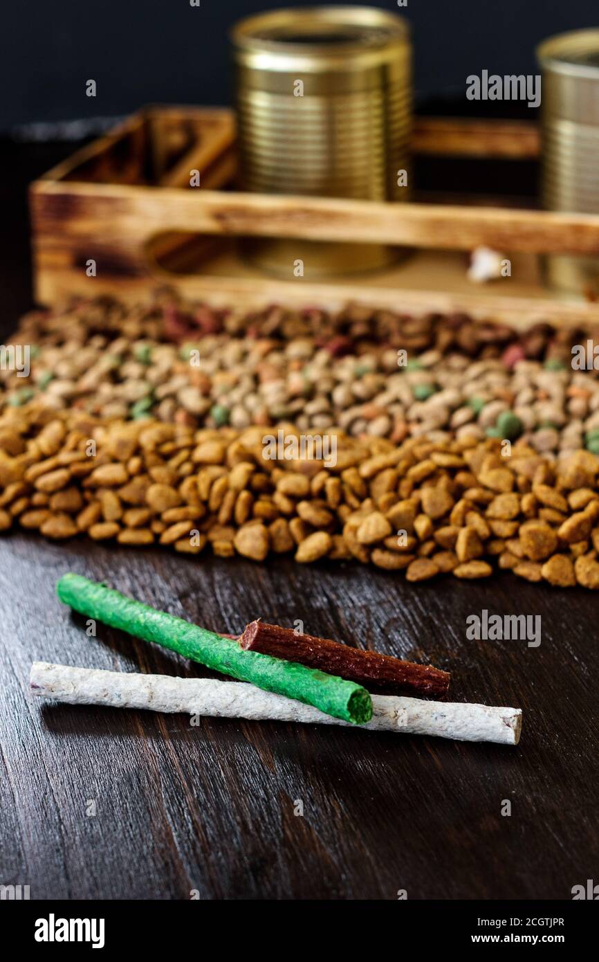 Vitamin sticks for cat or dog - pet vitamin sticks Stock Photo - Alamy