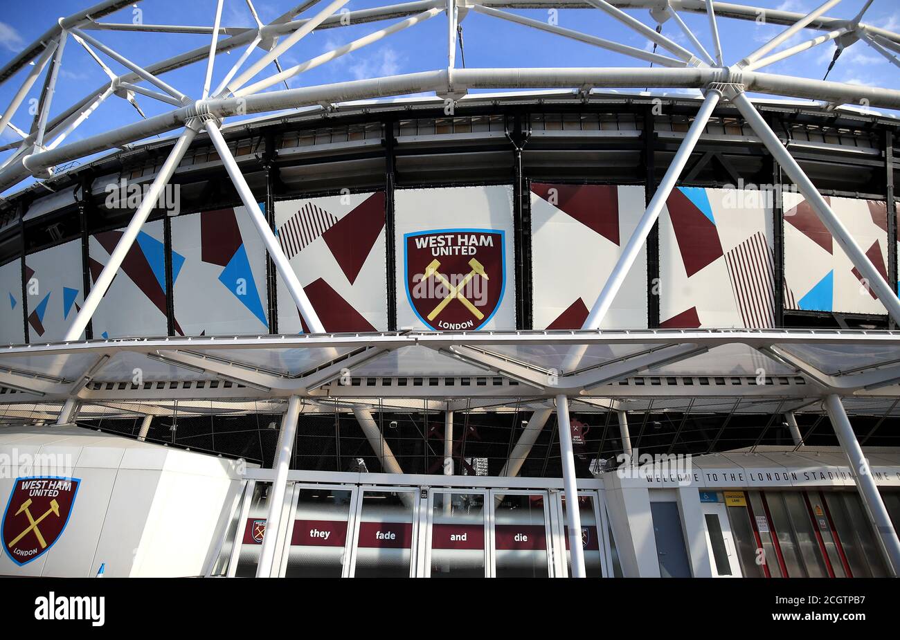 General view from outside the stadium before the Premier League match ...