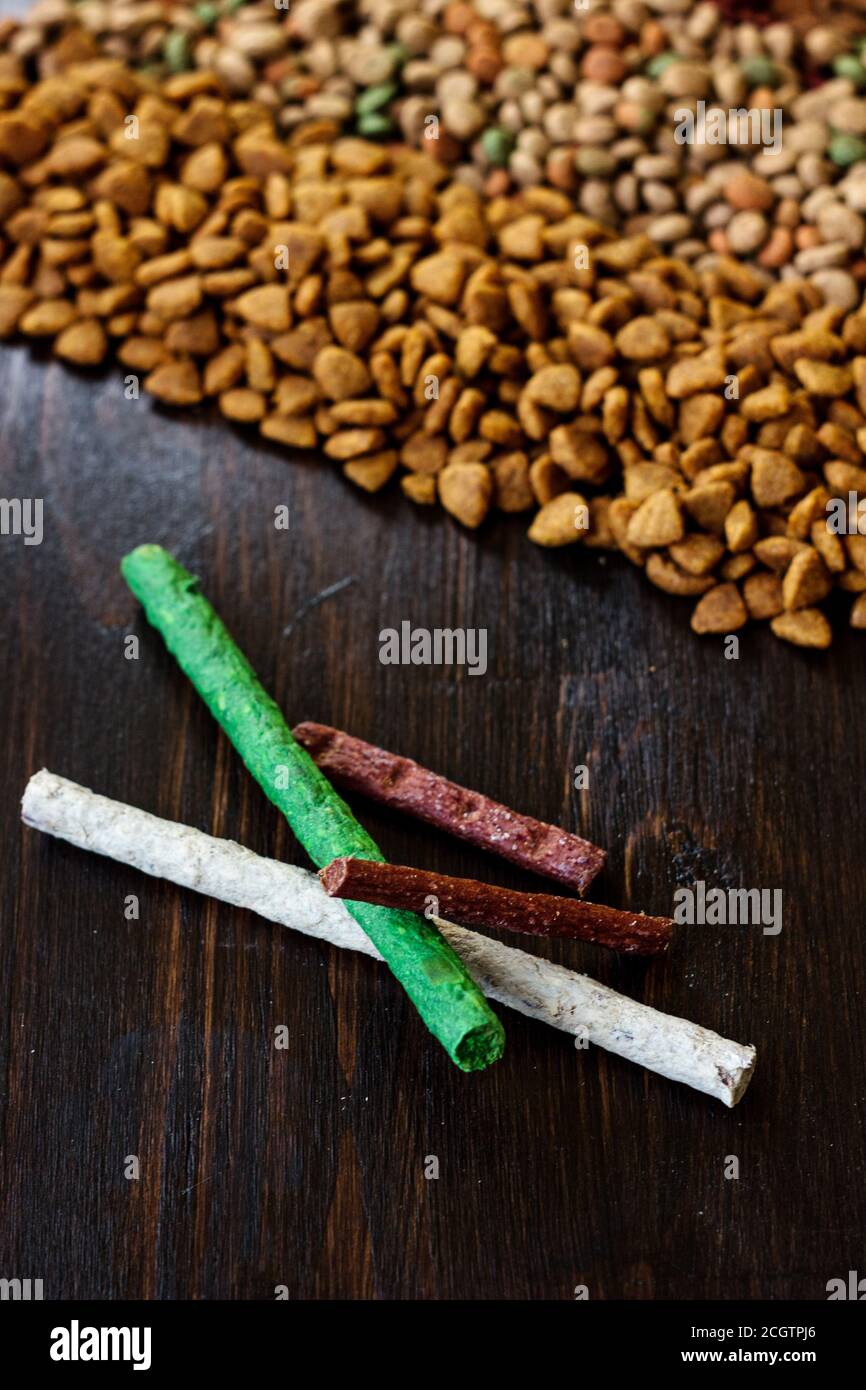 Vitamin sticks for cat or dog - pet vitamin sticks Stock Photo - Alamy