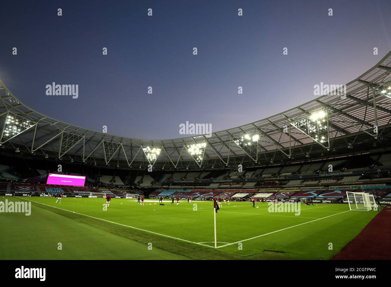 General view from inside the stadium before the Premier League match at ...