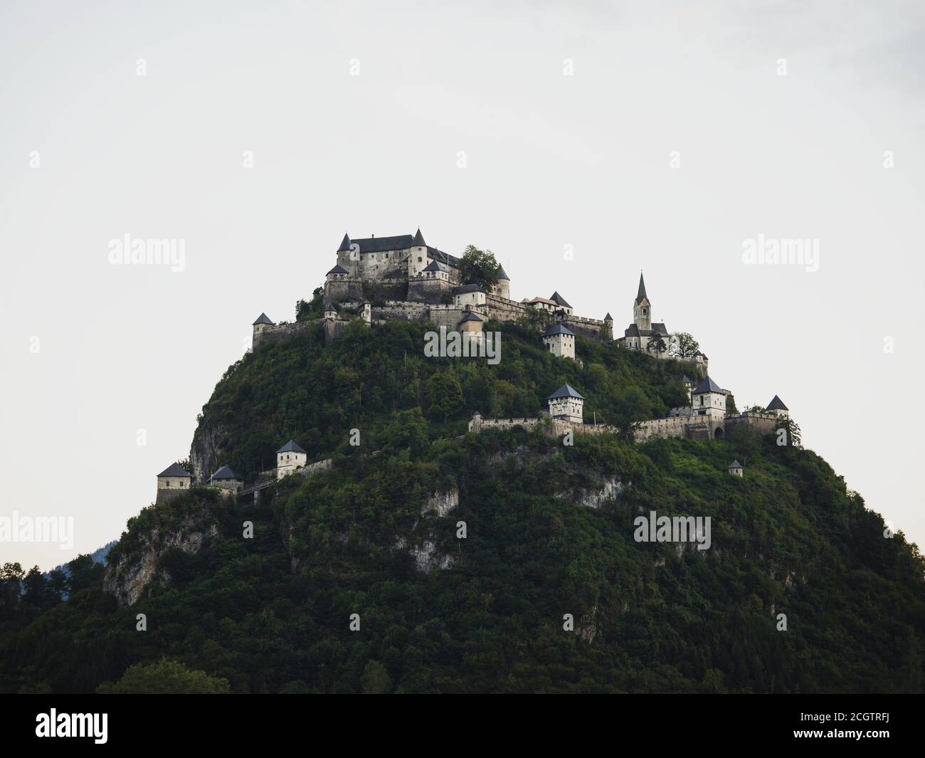 The medieval castle Burg Hochosterwitz in Carinthia, Austria Stock ...
