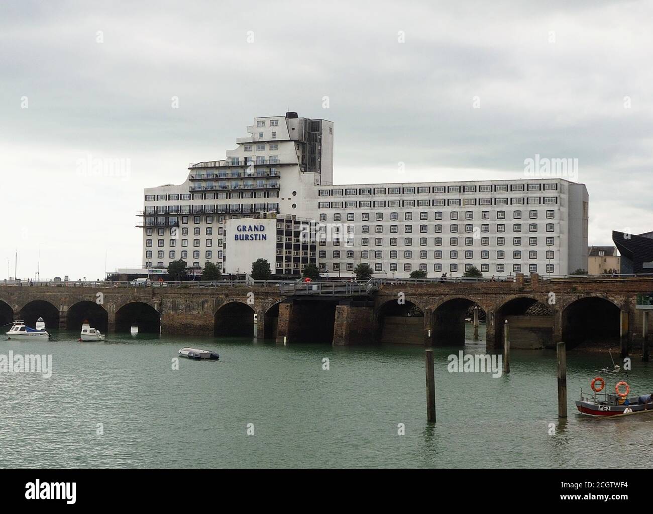 The Hotel Burstin, Folkestone, Kent, UK Stock Photo - Alamy