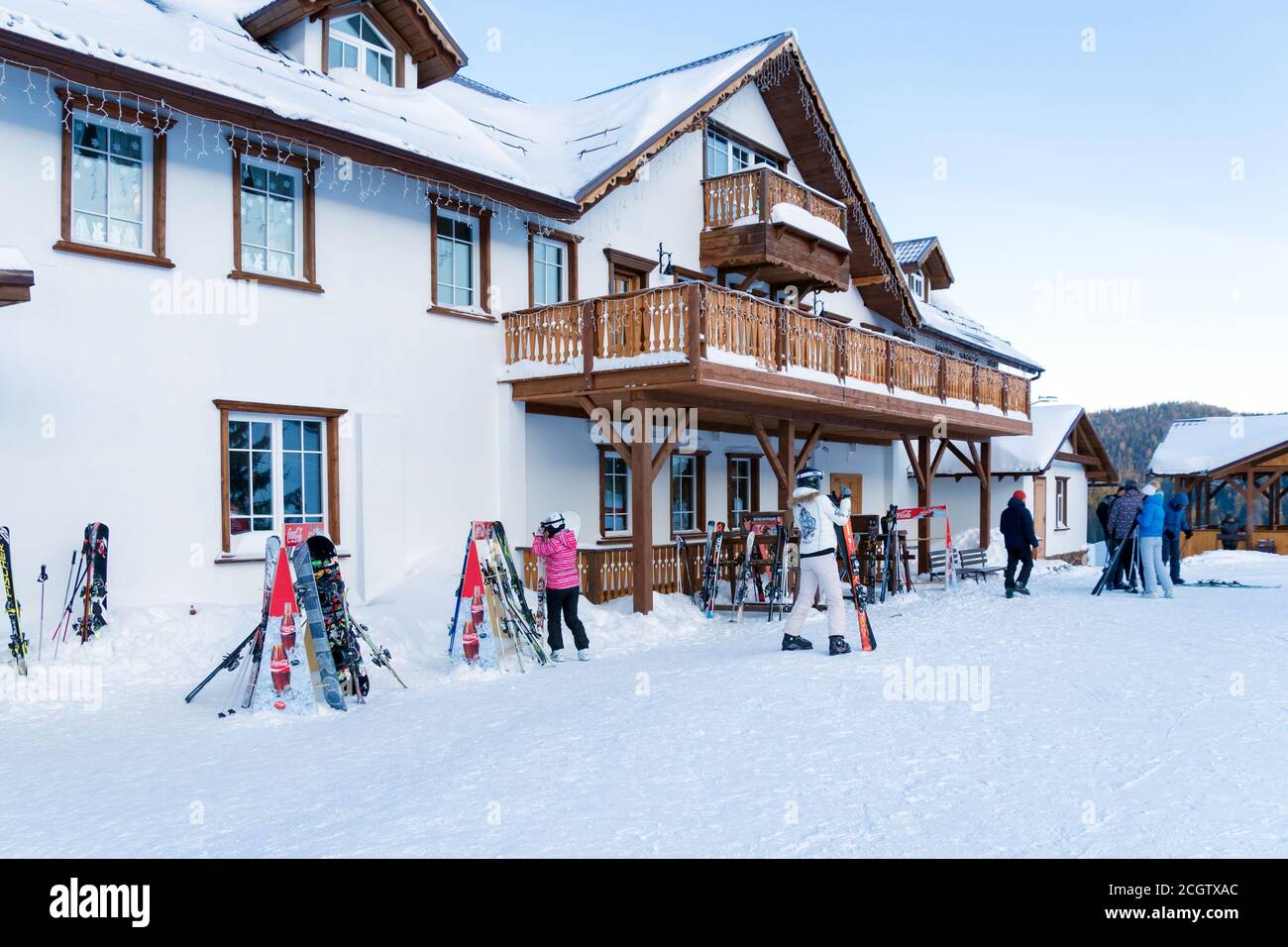 Snowboard resort hi-res stock photography and images - Alamy