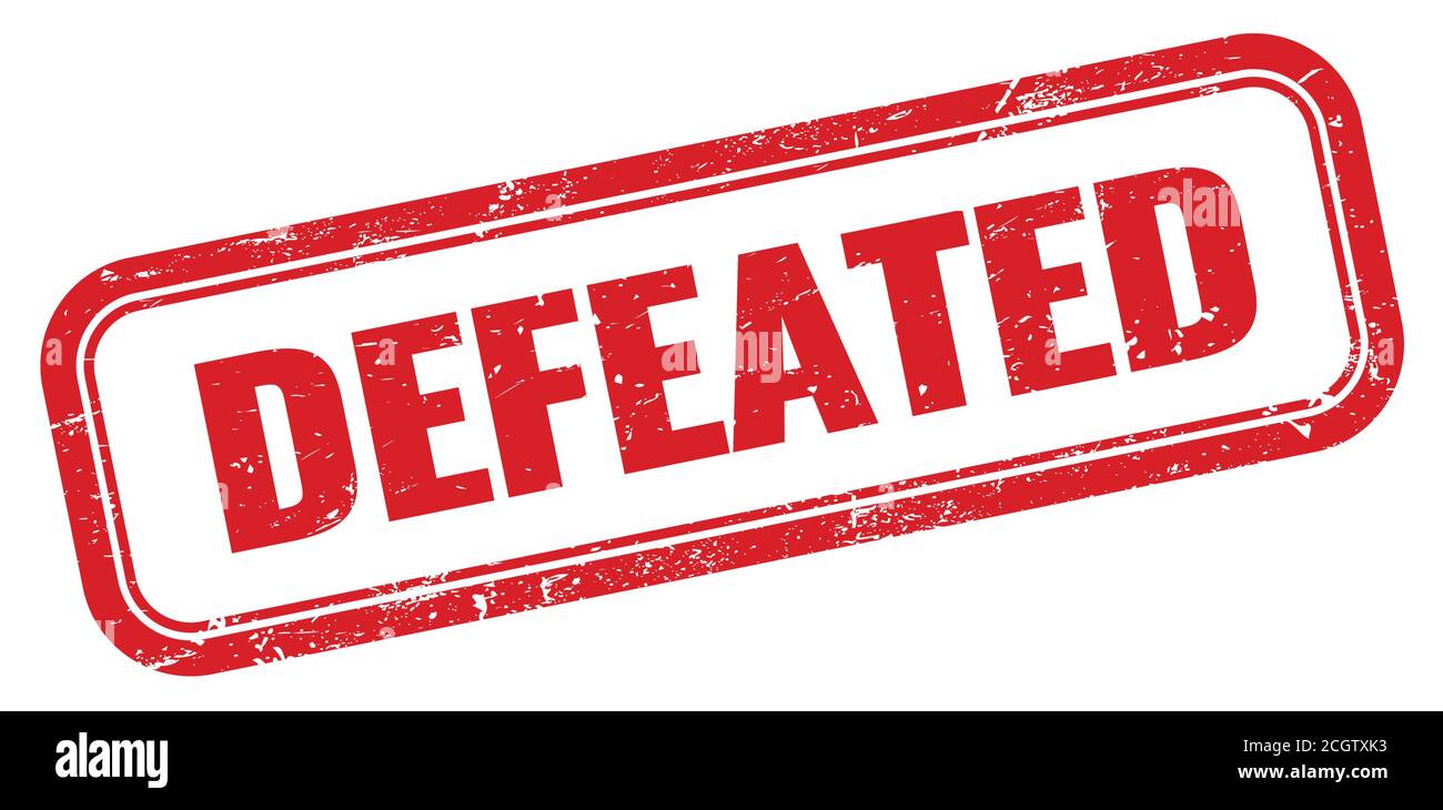 Defeated word hi-res stock photography and images - Alamy