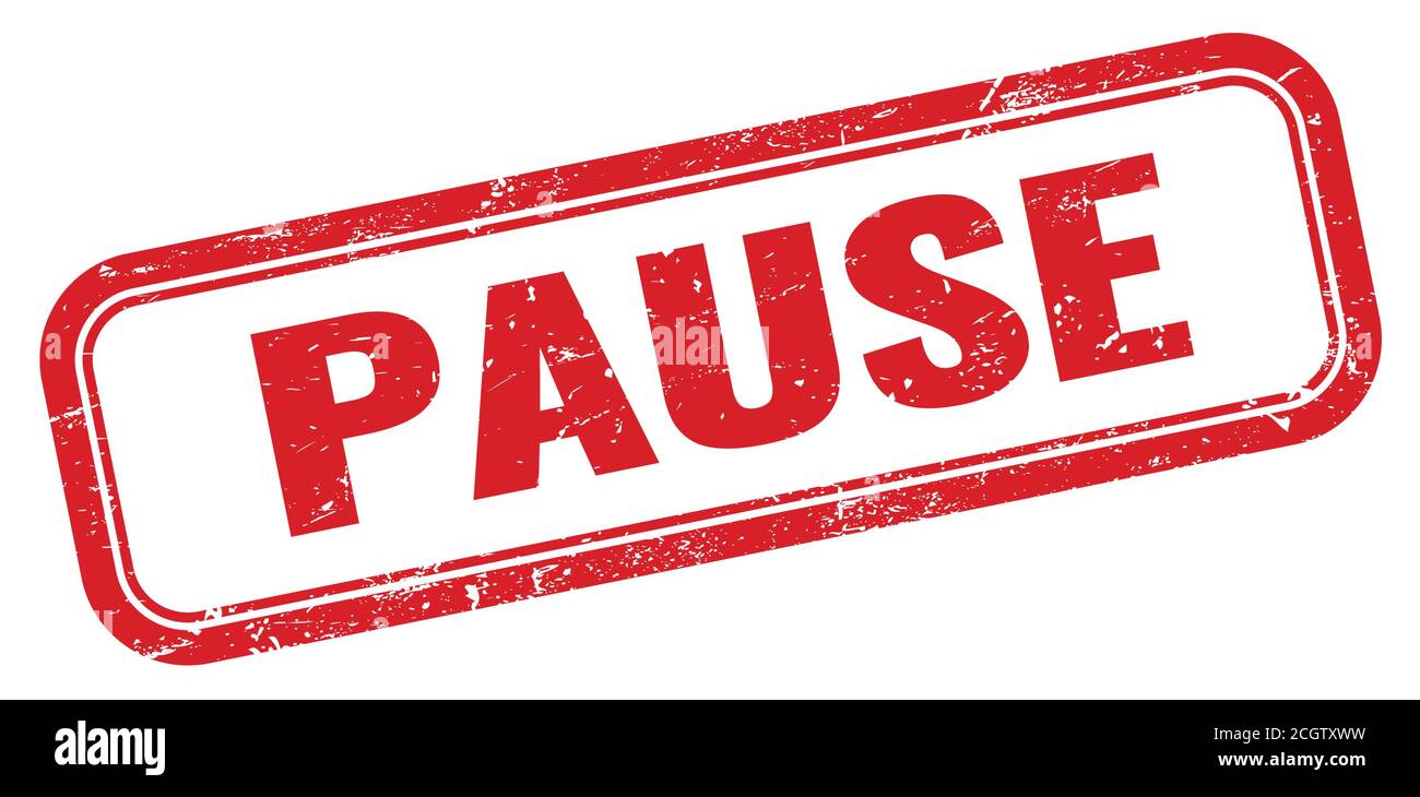 Pause stamp hi-res stock photography and images - Alamy