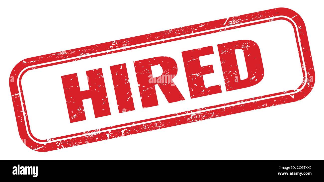 Hired stamp hi-res stock photography and images - Alamy