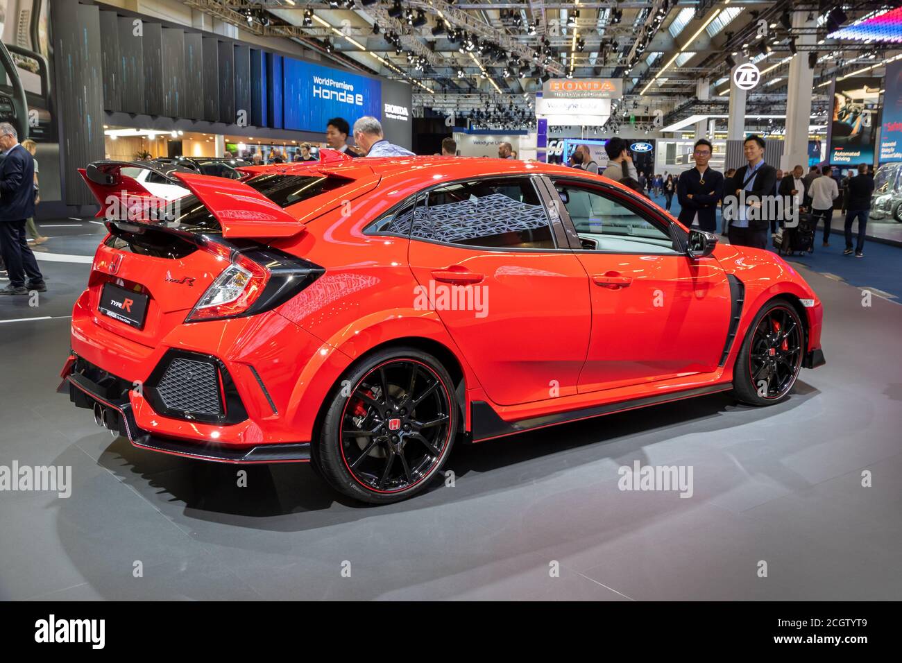 FRANKFURT, GERMANY - SEP 11, 2019: New Honda Type-R sports car model ...