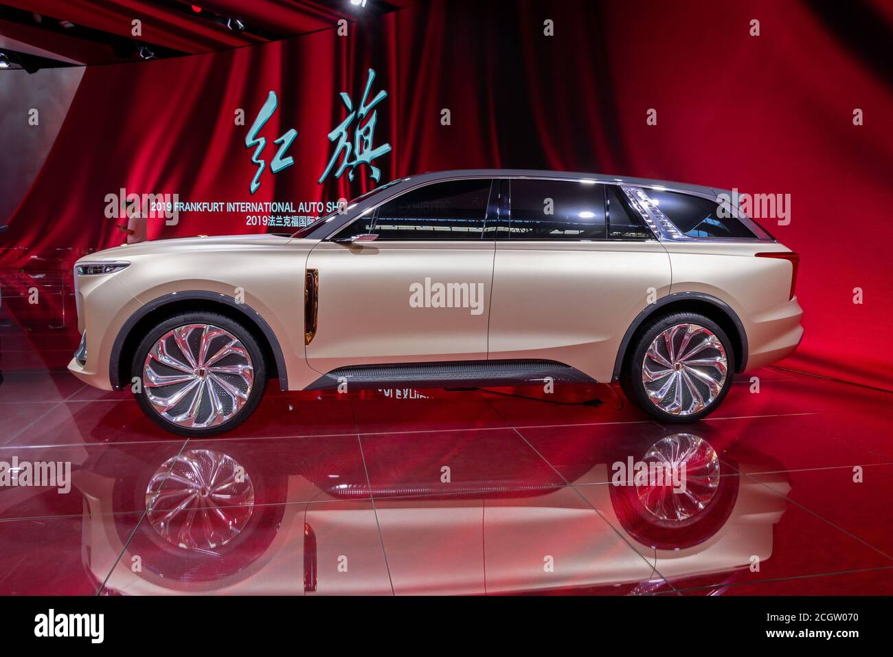 FRANKFURT, GERMANY - SEP 11, 2019: New Hongqi E115 electric SUV car ...
