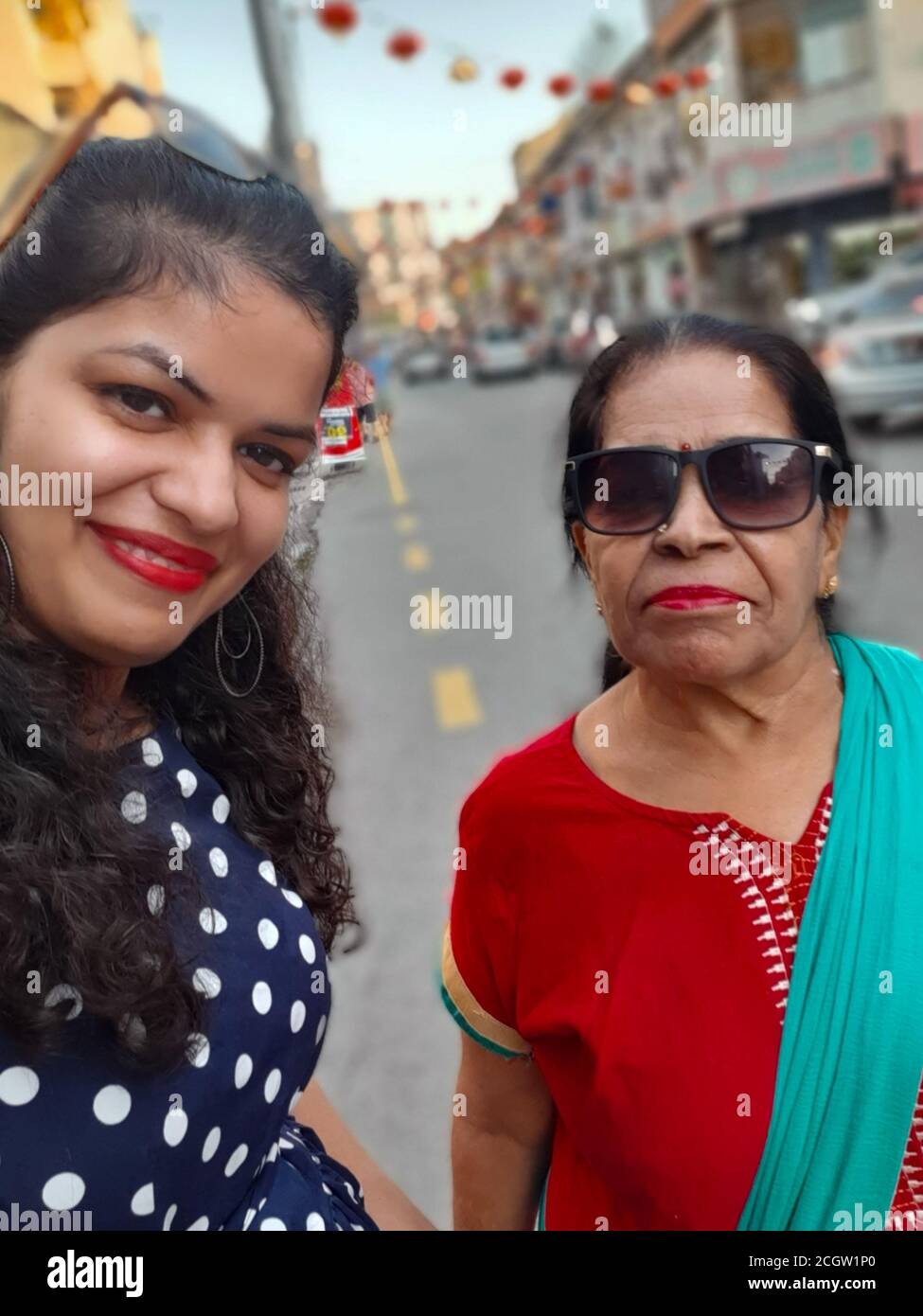 Family enjoying at Malacca River in Malacca, Malaysia during evening ...