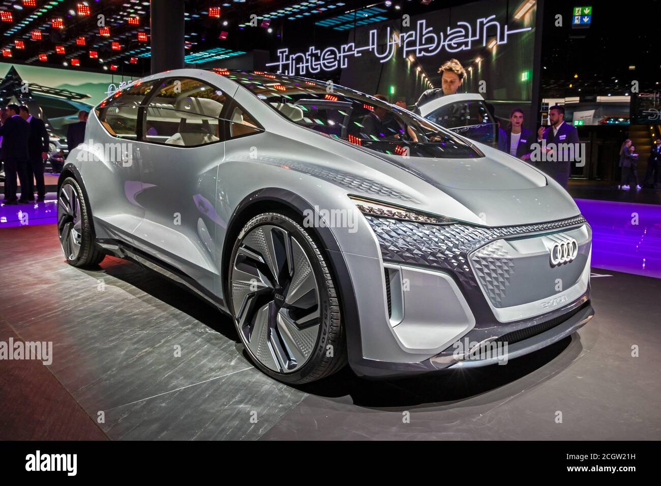 FRANKFURT, GERMANY - SEP 11, 2019: Audi AI ME electric self driving ...