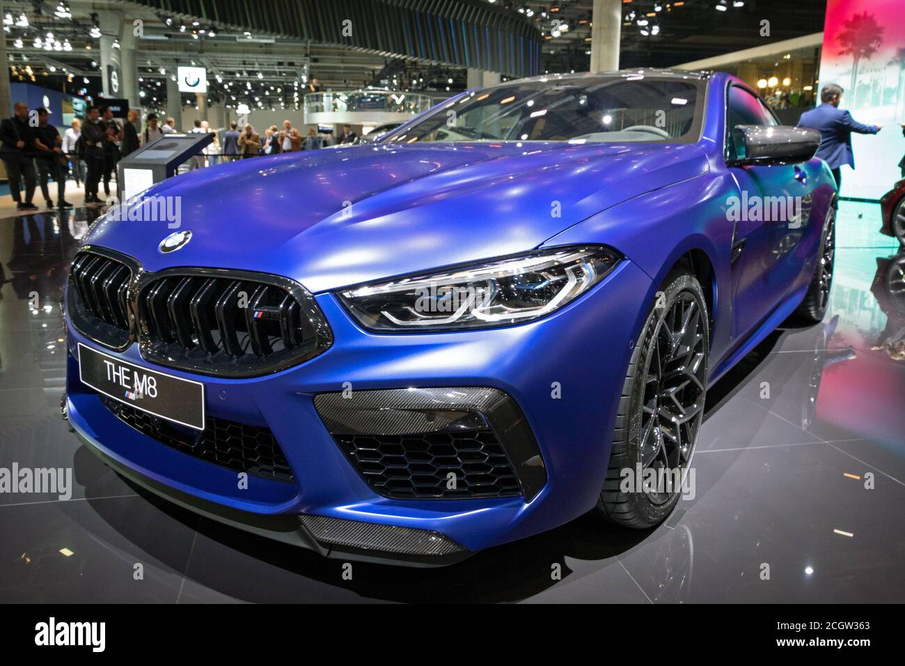 FRANKFURT, GERMANY - SEP 11, 2019: New BMW M8 car model showcased at ...