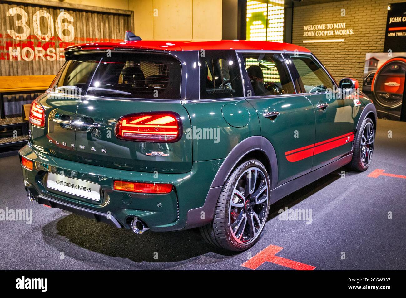 FRANKFURT, GERMANY - SEP 11, 2019: New Mini Cooper Clubman car model ...