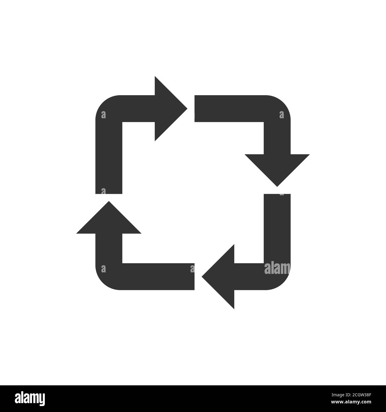 Arrows circulation vector symbol isolated on white background ...