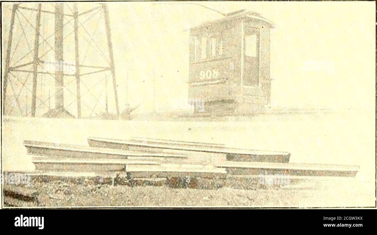 . Electric railway journal . he manganese centerswere bolted and wedged ...