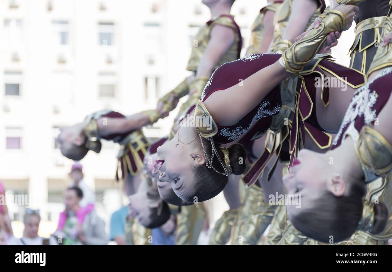 Kyiv, Ukraine - 12 September 2020: Acrobatic Rock-n-Roll dancers ...