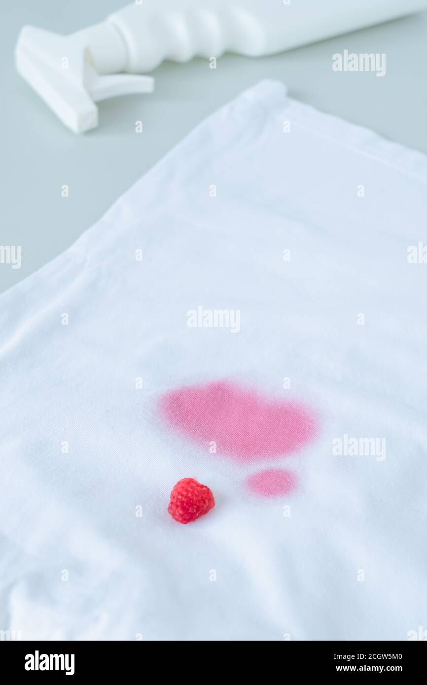 dirty stain on clothes. The concept of cleaning stains on clothes ...