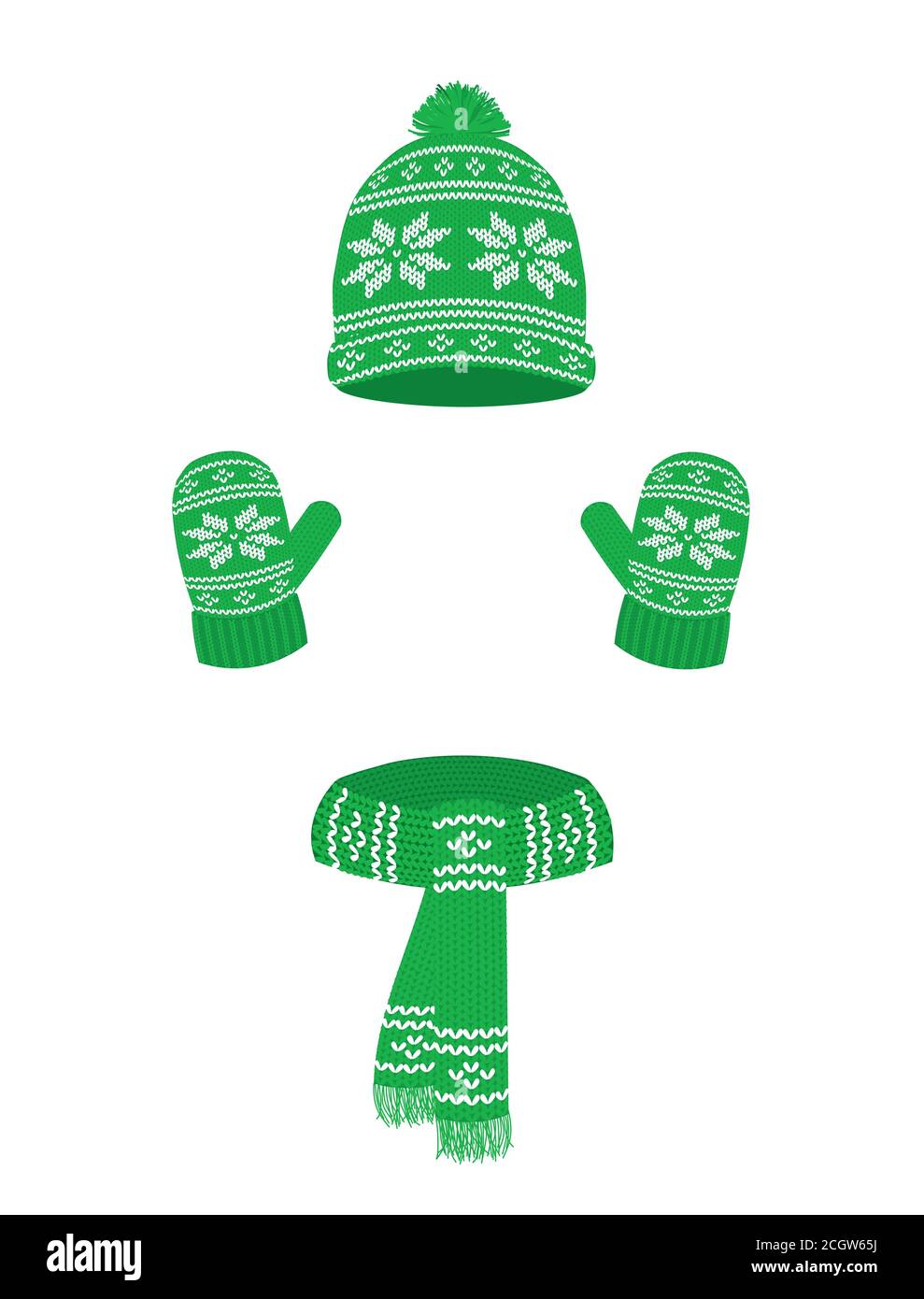 Vector illustration mittens drawing Stock Vector Images - Alamy